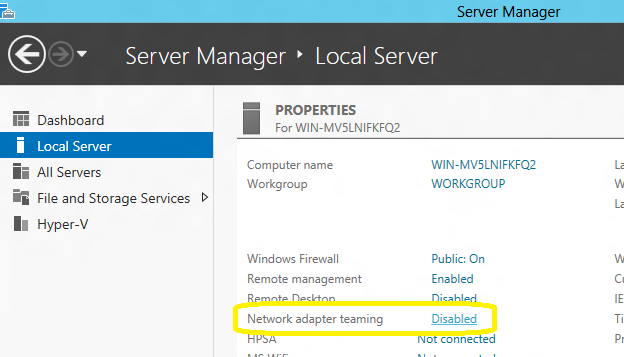 Windows Server 2012/R2 and NIC teaming modes and how to | Cloudtidings.com